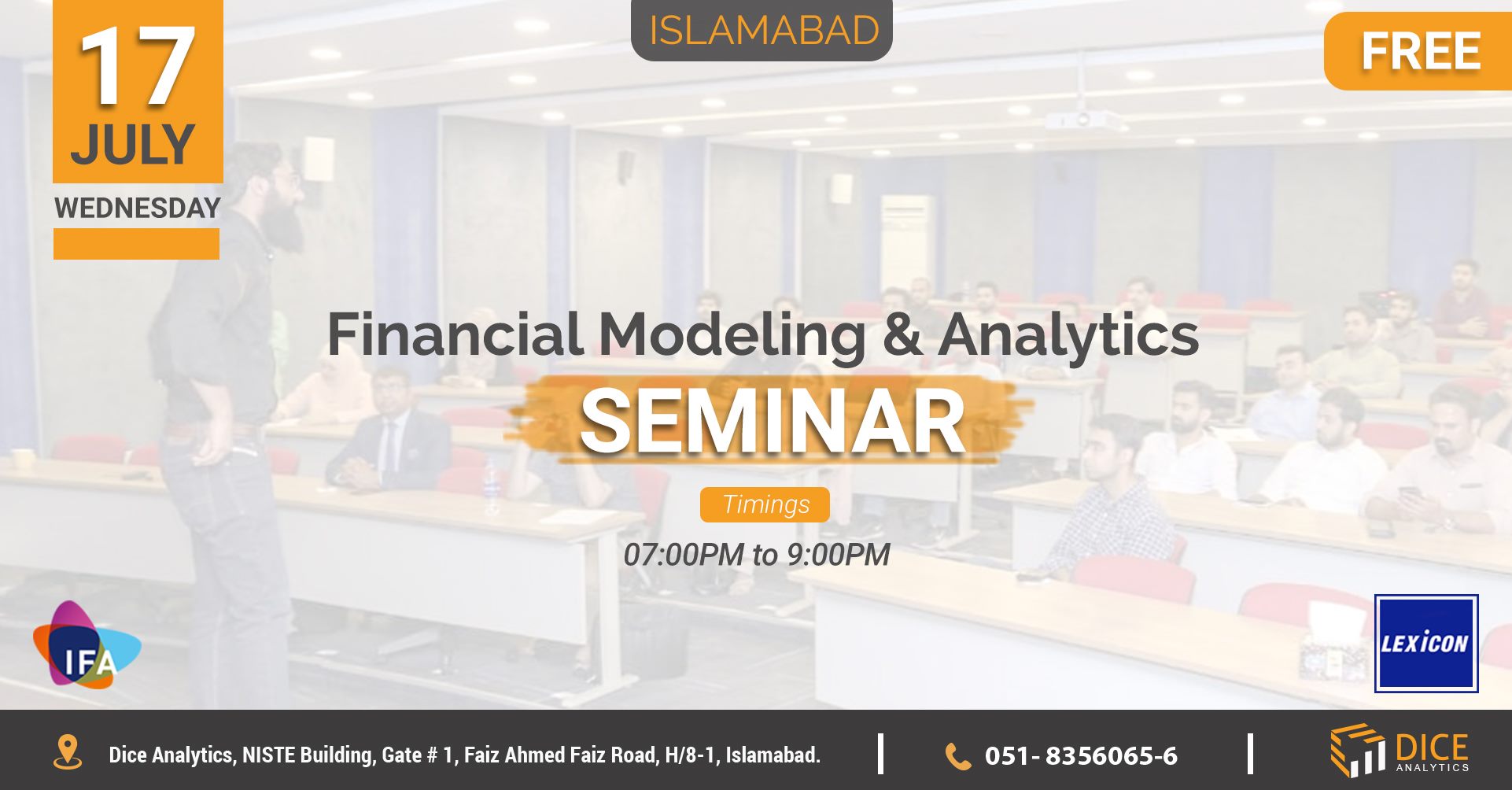 Free Seminar on Financial Modeling & Analytics