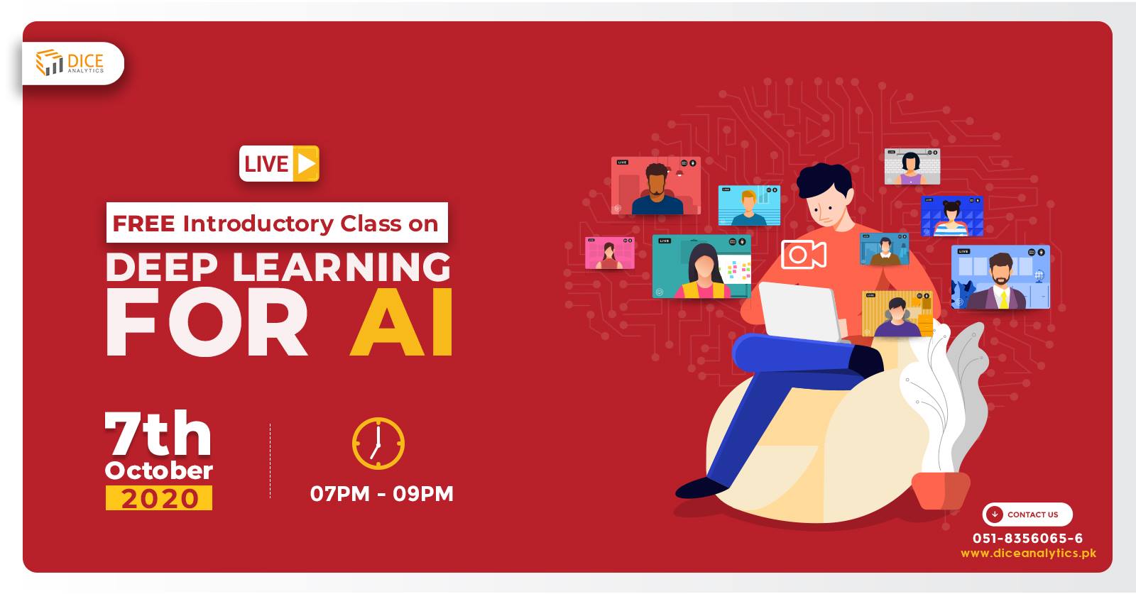 Live: FREE Introductory Class on 'Deep Learning for AI