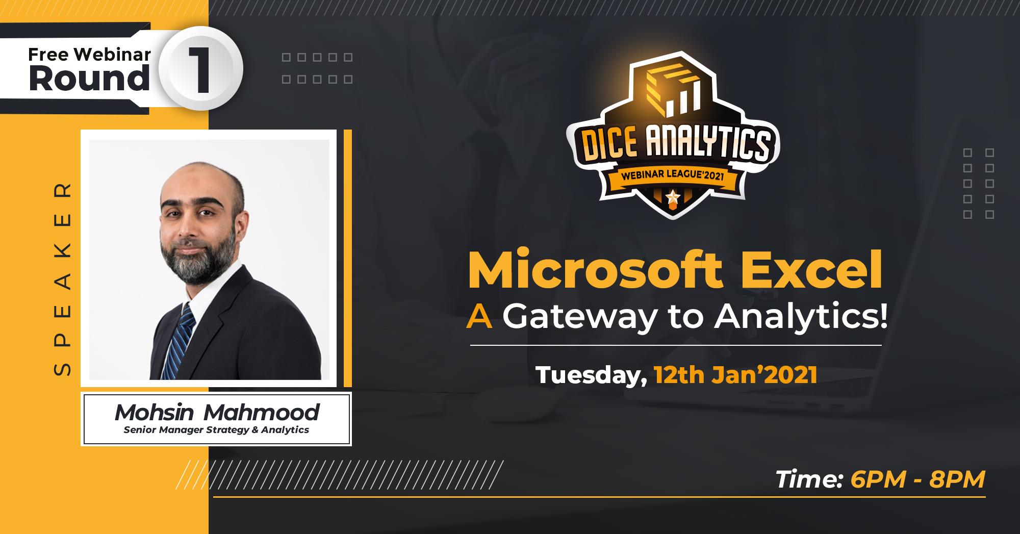 Free Webinar | Microsoft Excel, A Gateway to Analytics!