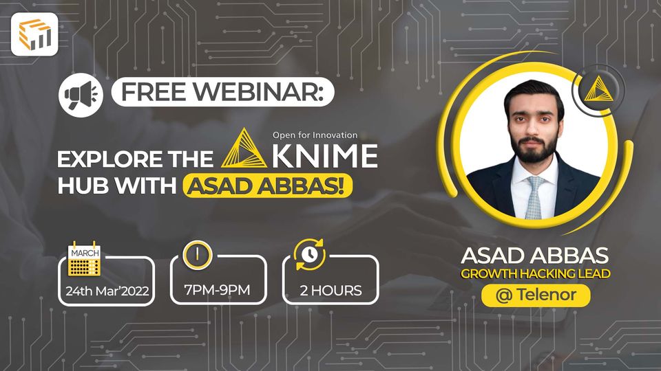 Webinar : Explore the KNIME Hub with Asad Abbas!