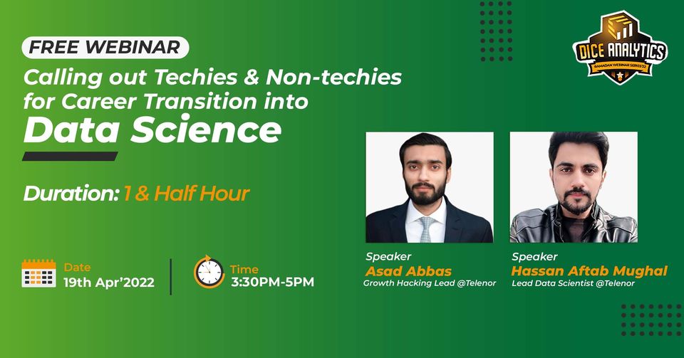 Calling out Techies & Non-techies for Career Transition into Data Science